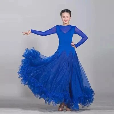DAYEIEE Женские бальные платья из спандекса Синий, XXXL, Синий