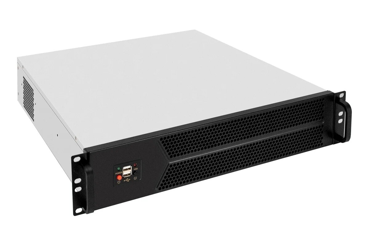 Серверный корпус ExeGate Pro 2U450-06 (RM 19", высота 2U, глубина 450, БП 2U-600ADS, 2*USB)