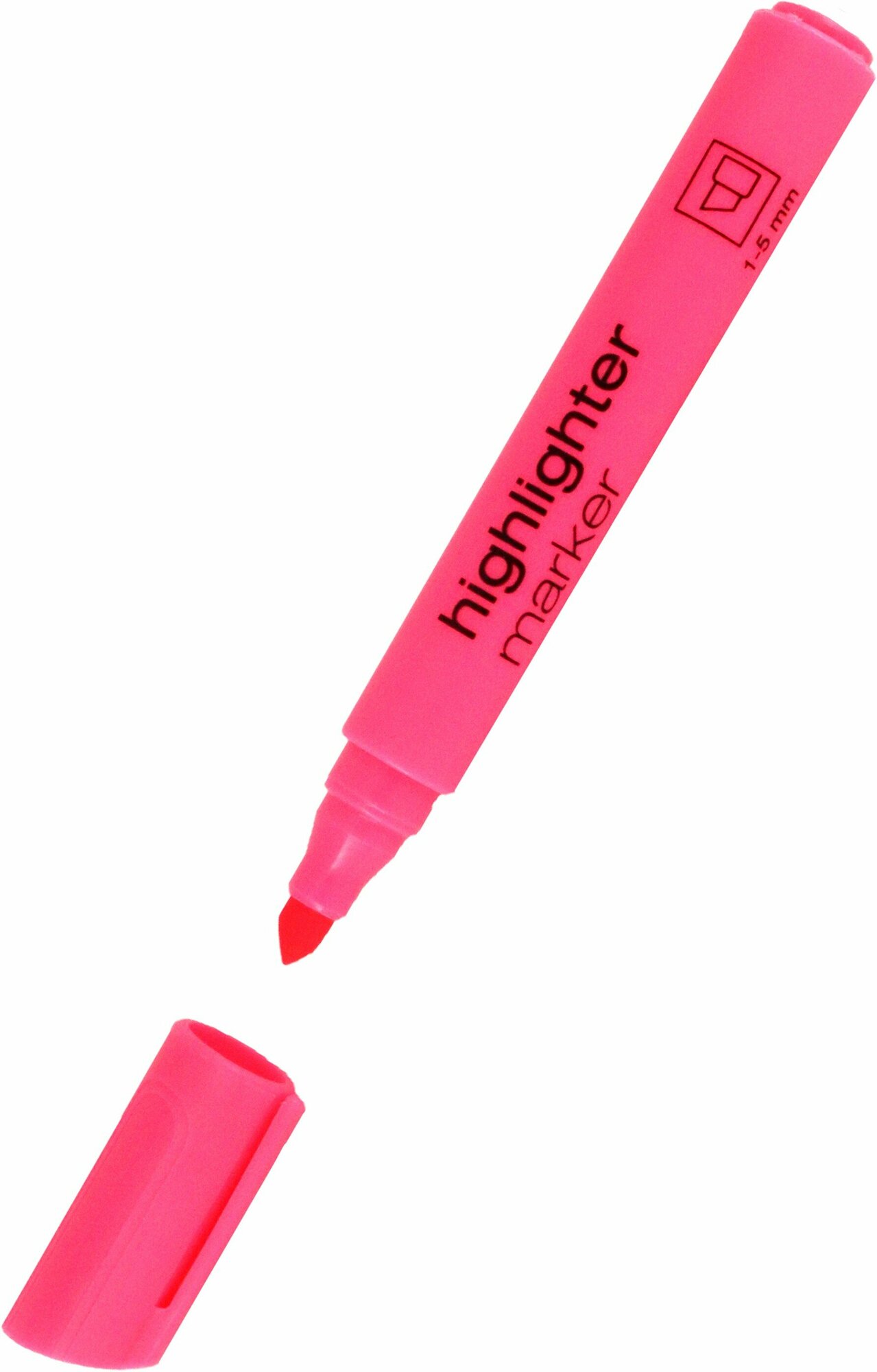 Маркер-текстовыделитель, розовый