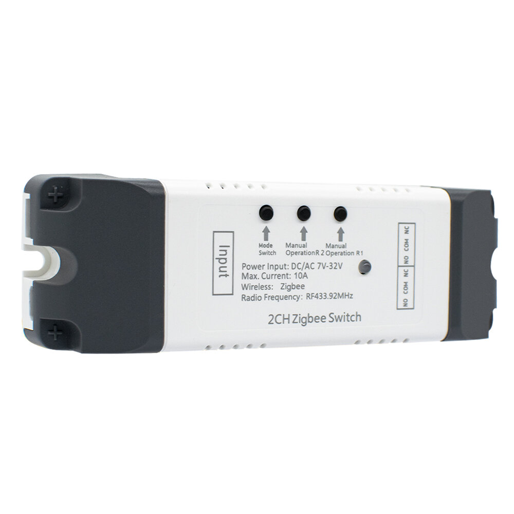 Умный переключатель 2CH реле Zigbee Tuya беспроводной Wifi переключатель модуль двигателя DC7-32V 2200W RF приемник 10A wifi реле для Alexa DIY