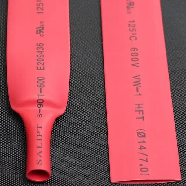 Термоусадочные трубки PULAND 1м 2:1 15mm, Красный