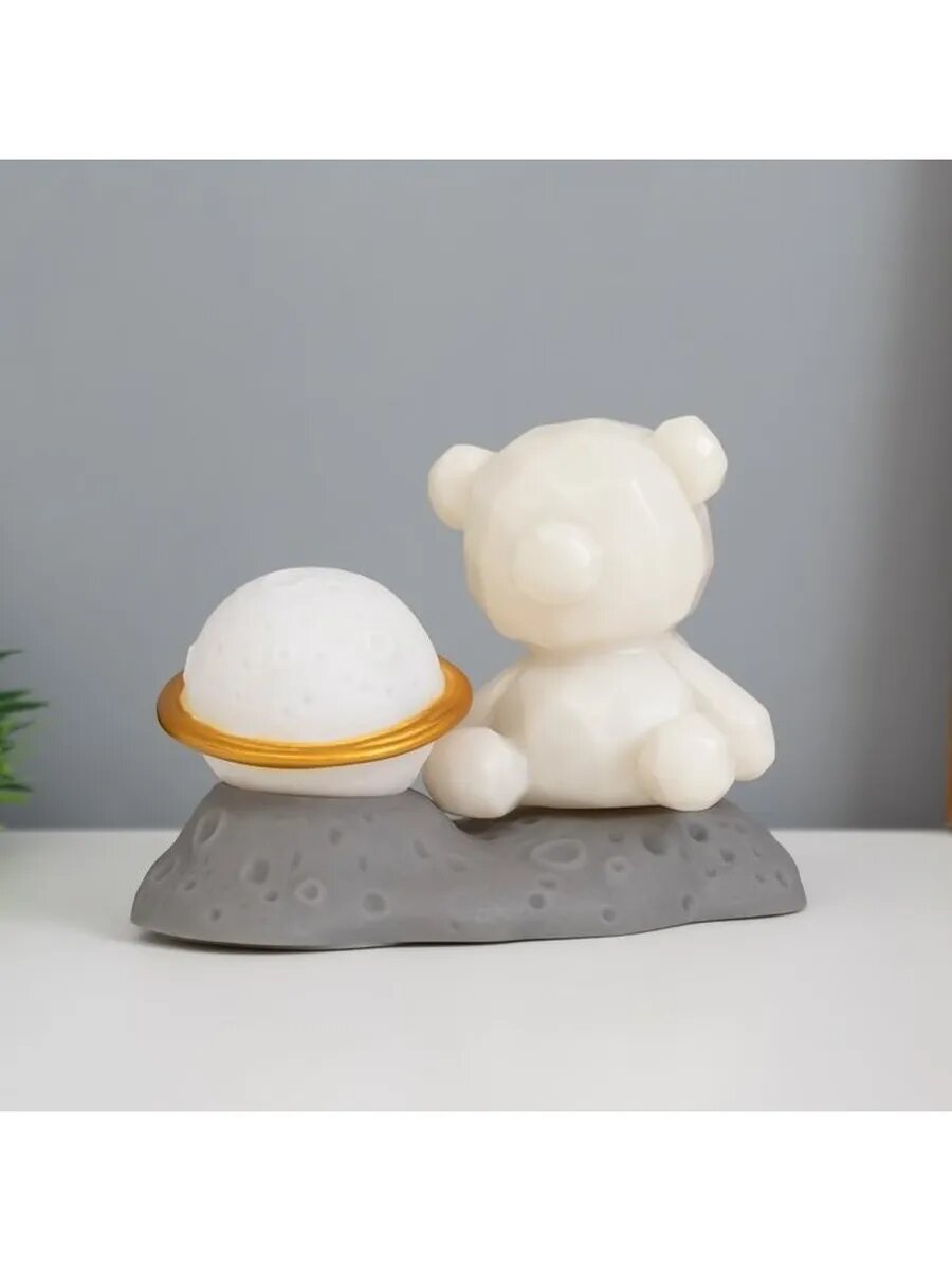 Светильник "Медвежонок у сатурна" 2Вт LED LR44 5х8х13см