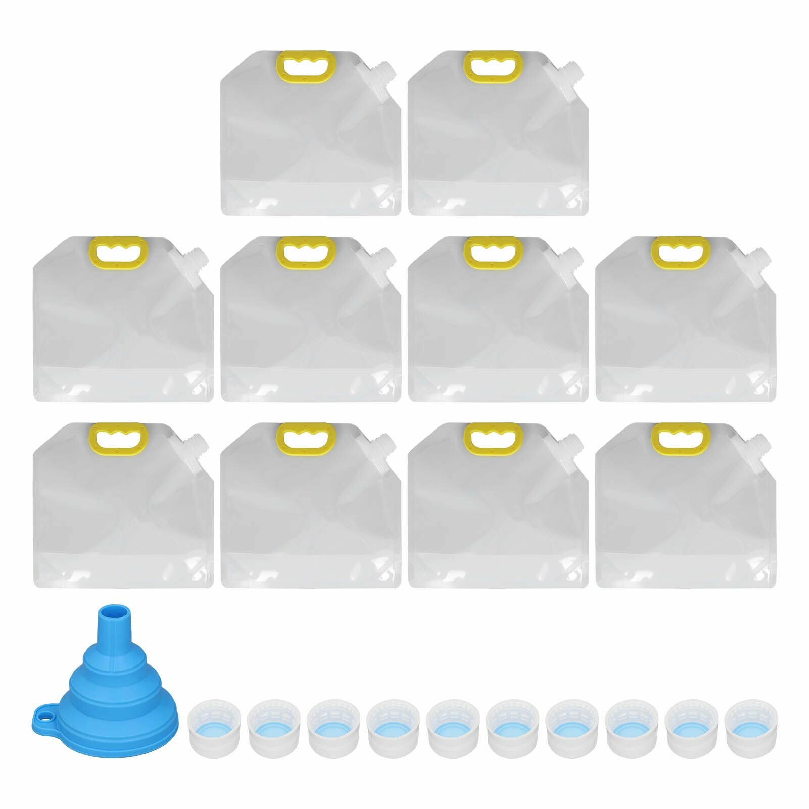 Портативная сумка для хранения зерна, 3 кошачьих, влагостойкая прозрачная сумка со складной воронкой для хранения продуктов на кухне