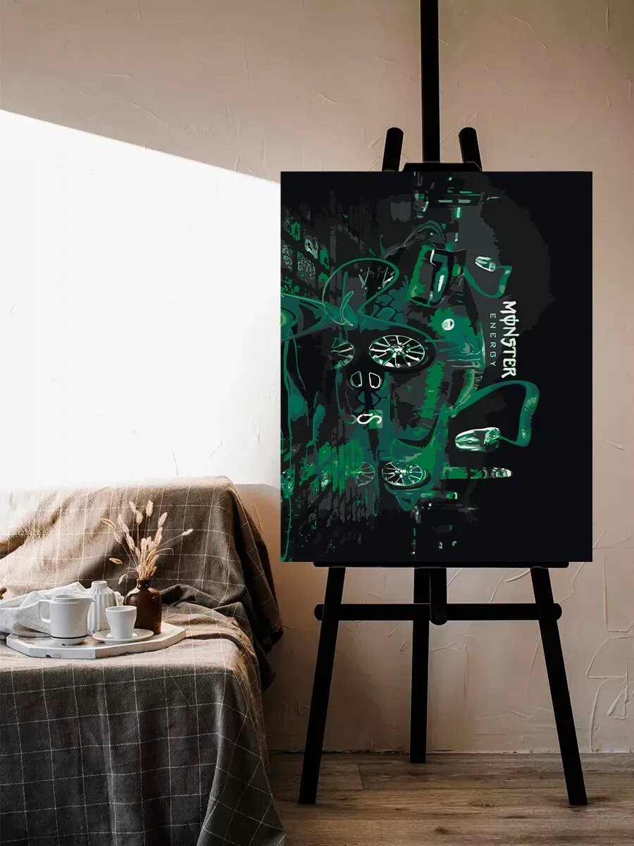 Картина по номерам Монстер Энерджи Машины Автомобиль Спорт