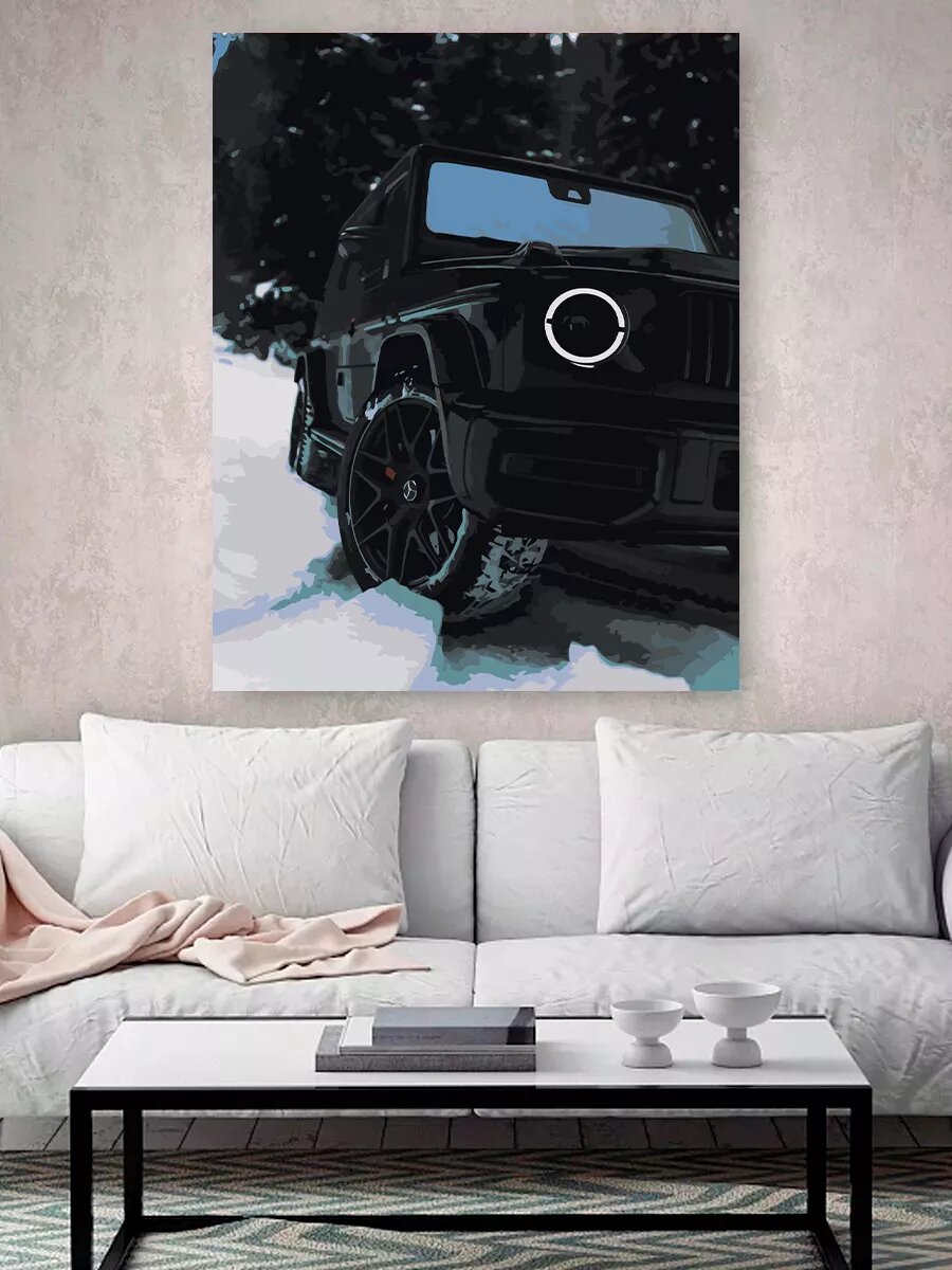 Картина по номерам Mercedes