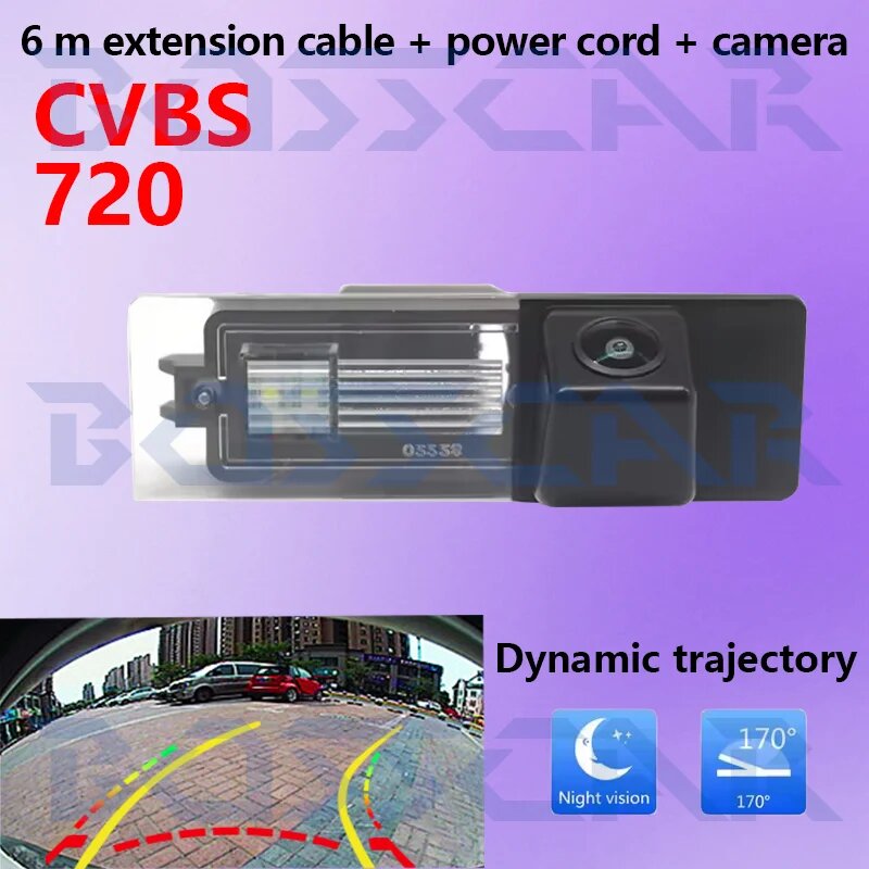 CVBS ° Автомобильная камера заднего вида для BMW 1er M1 E81 E87 F20 F21 116i 120i 135 i водонепроницаемая резервная камера ночного видения Dynamic Trajectory
