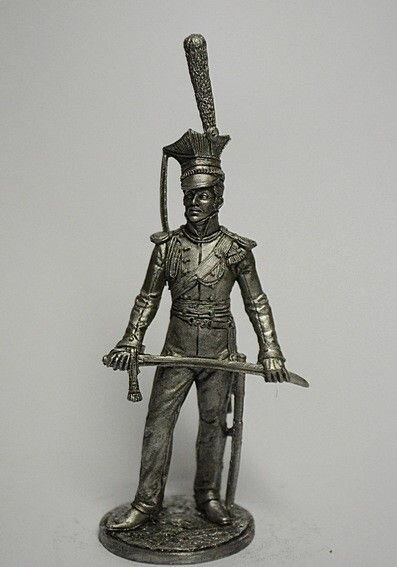 Оловянный солдатик Офицер уланских полков, 1812 Россия Наполеоновские войны