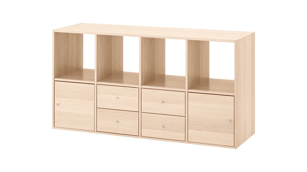 Стеллаж Билли 24 (510083) NOW 147x39x77 см, бежевый Дом мебели для вас в наличии