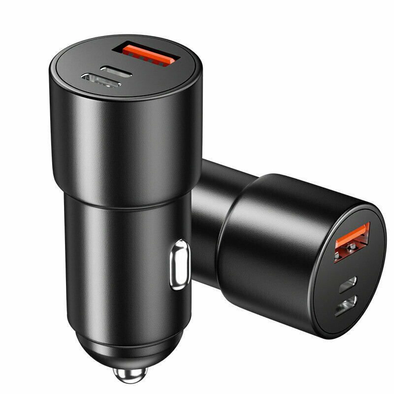 Автомобильное зарядное устройство, A+C/L63W, 3 порта, черное