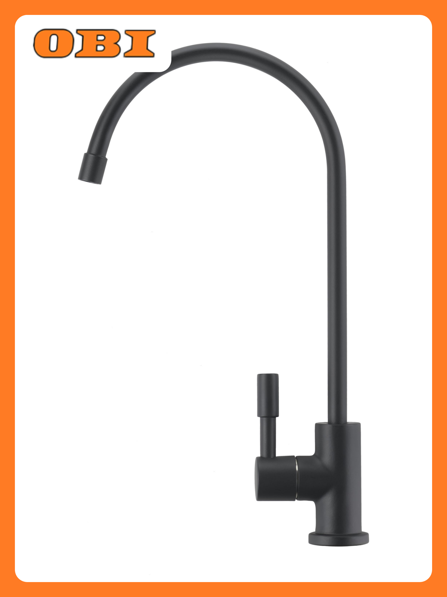 Кран для чистой воды Барьер черный матовый