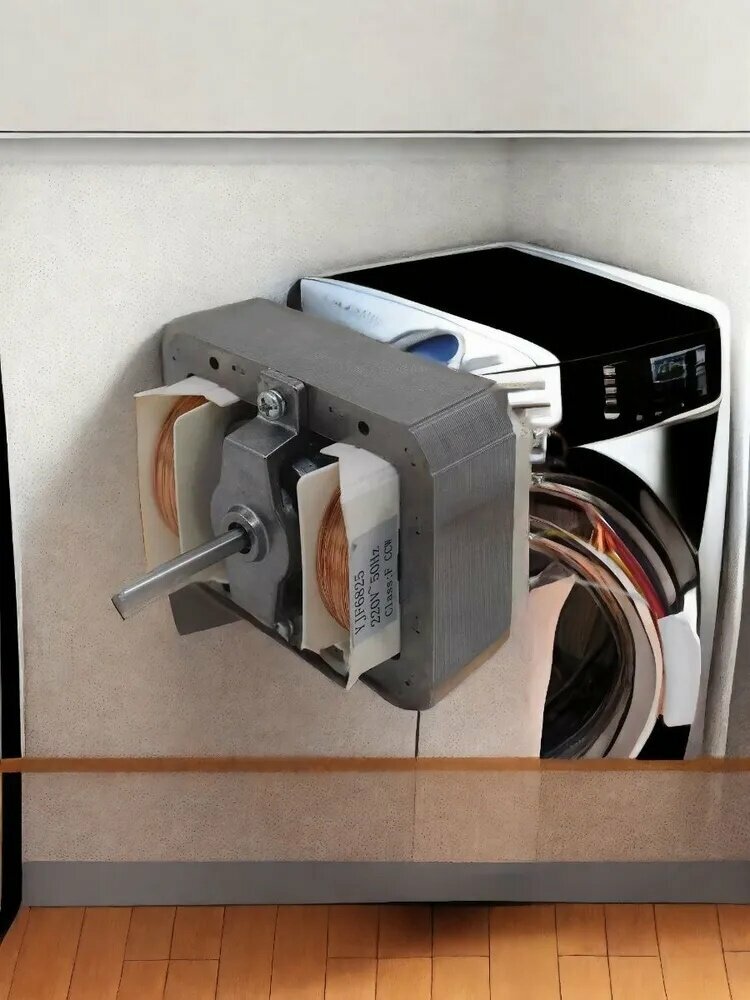 Эксклюзивный универсальный мотор YJF6825 для кухонных вытяжек с мощностью 3500 об/мин квадратной формы