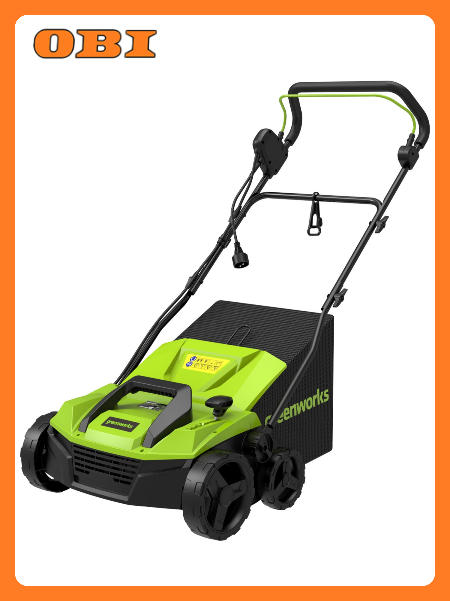 Вертикуттер-Аэратор Greenworks GDT15, 1600Вт, 20В, электрический