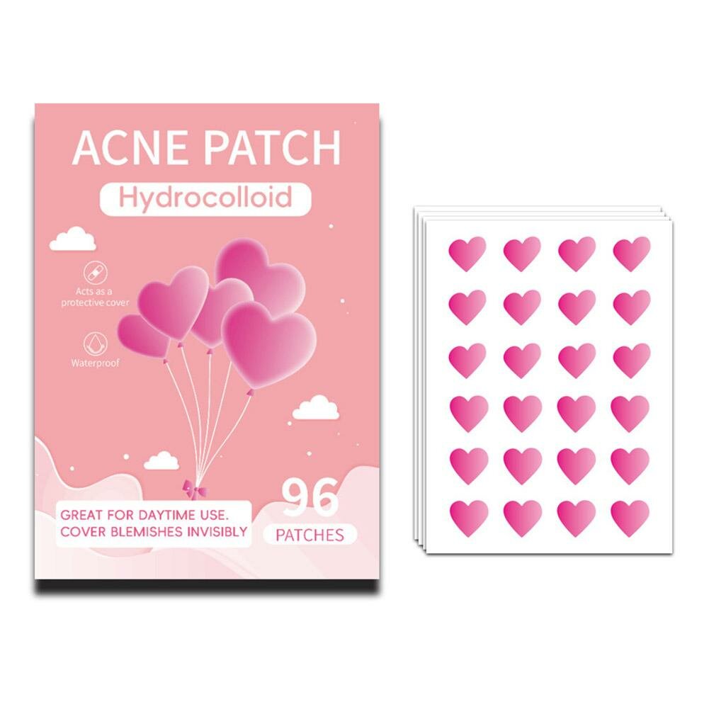 Пластыри от прыщей с градиентом в виде сердца, мягкие и не раздражающие, для уменьшения воспалений и улучшения состояния кожи