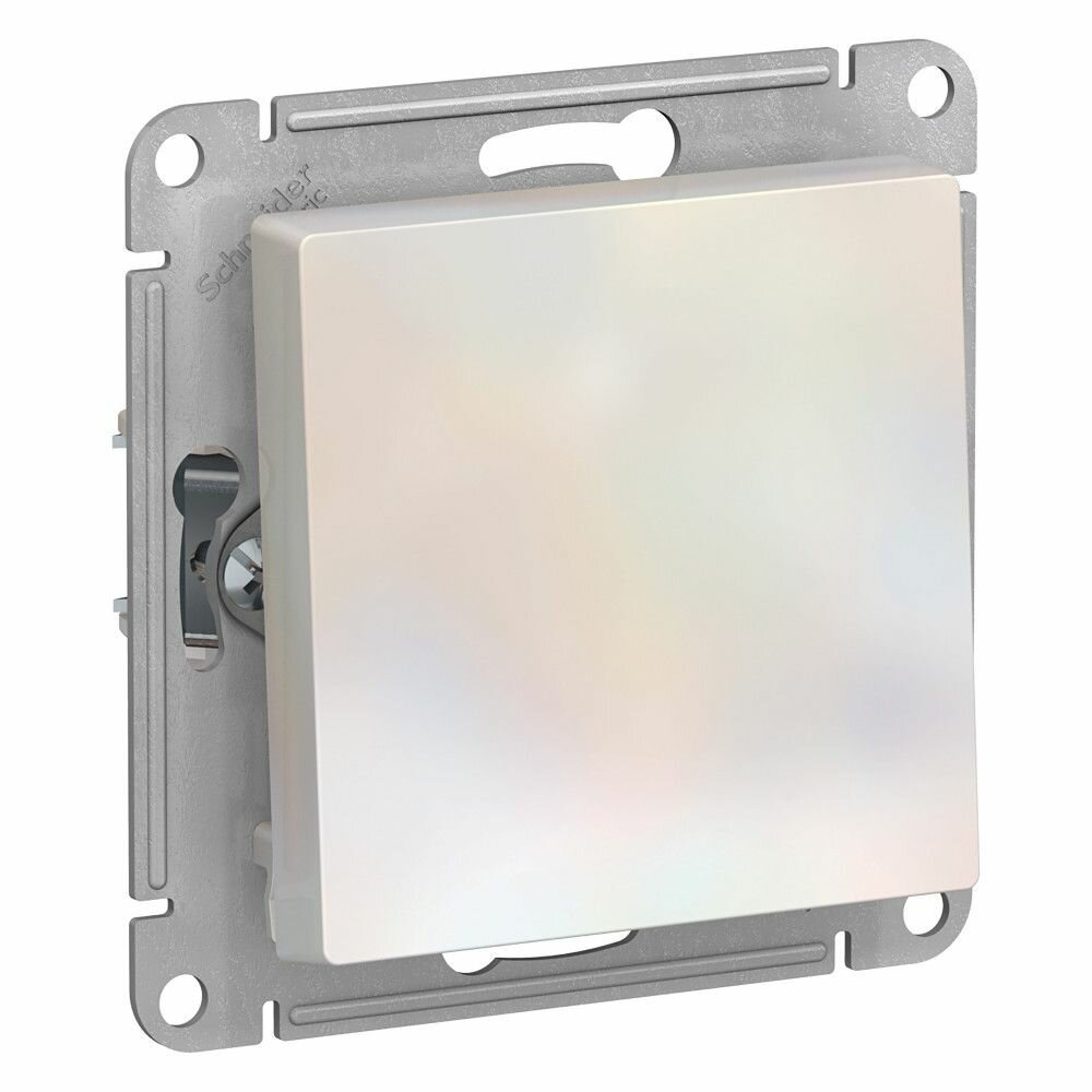 Выключатель Systeme Electric одноклавишный ATLASDESIGN схема 1 10АХ механизм жемчуг