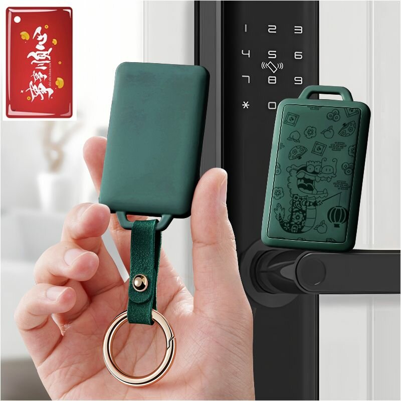 Применимый держатель карты доступа, защитный чехол, капля воды, прямоугольный держатель карты для электромобиля, мини-лифт, карта сообщества, карта автобуса