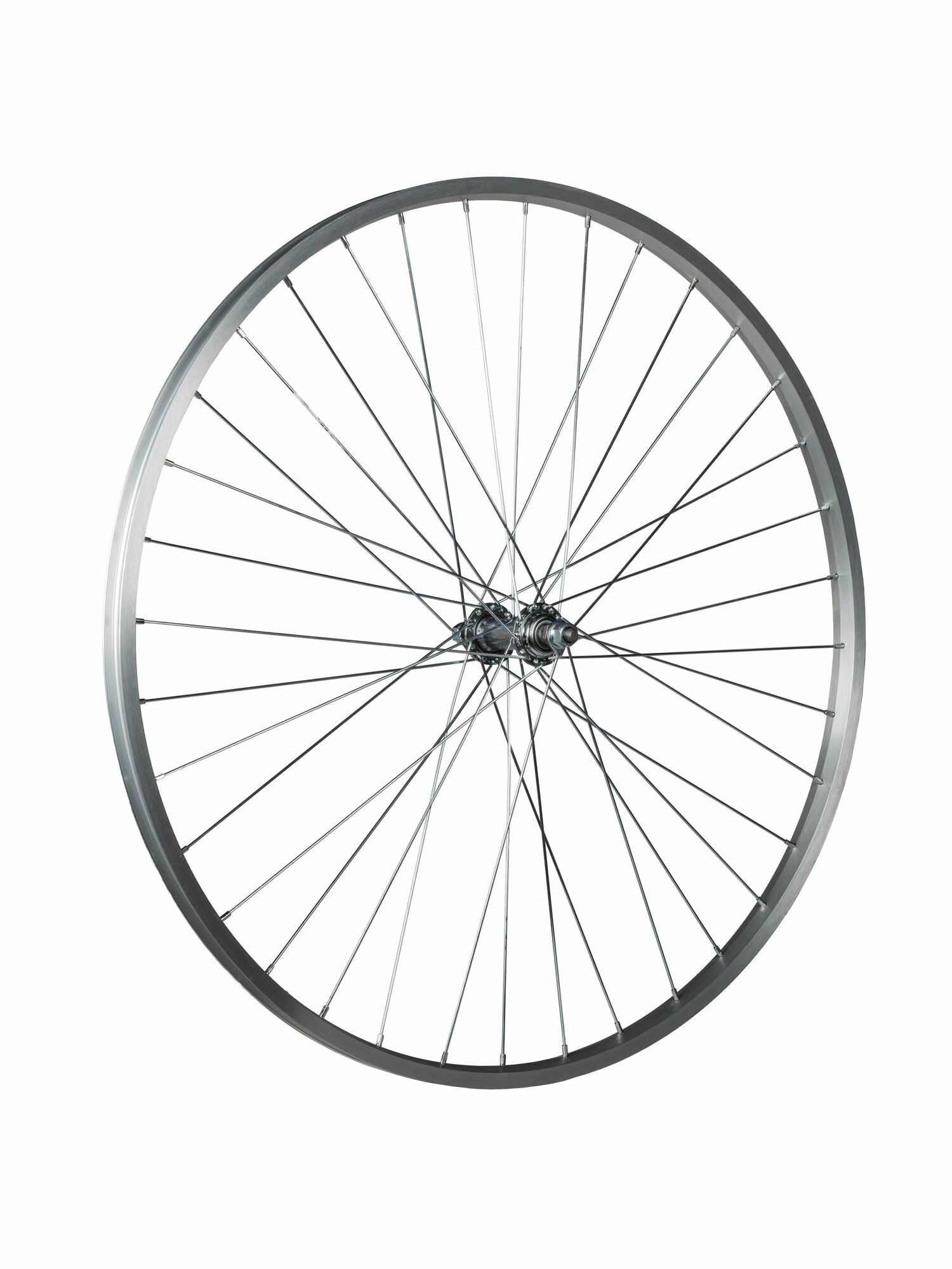 Колесо велосипедное переднее 28 дюймов в сборе VelRosso втулка под гайку одинарный обод