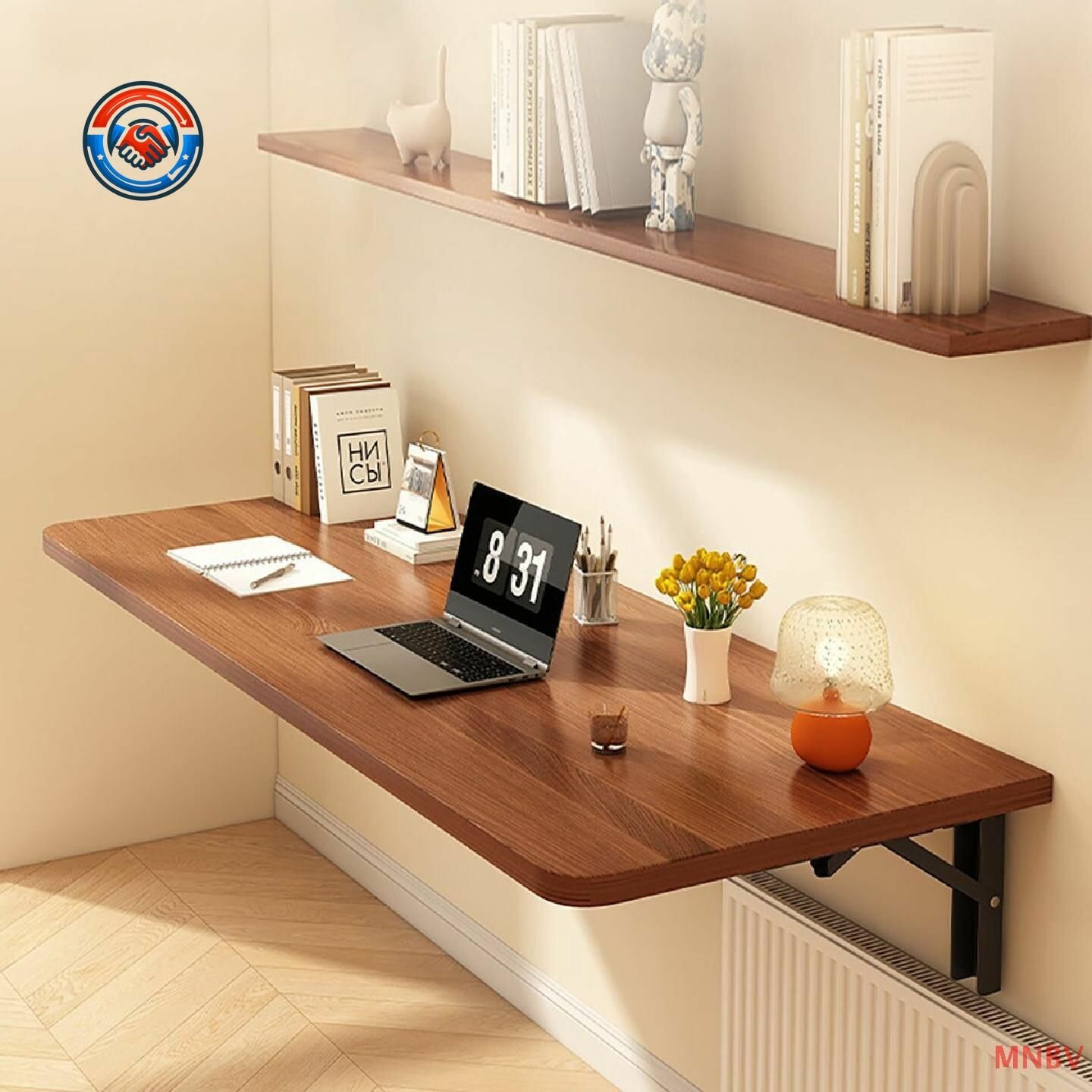 Складной настенный стол для дома, многофункциональный складной письменный стол в спальню, кухню и кабинет, компактный столик для экономии пространства, удобный стол-книжка на стену