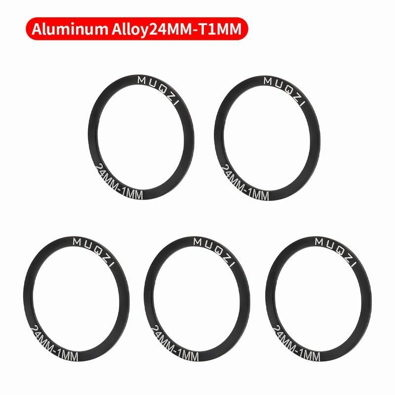 MUQZI 5 шт Проставочные кольца велосипеда для Hollow шатунов 24MM-T1MM толщина 1 мм под 24 мм