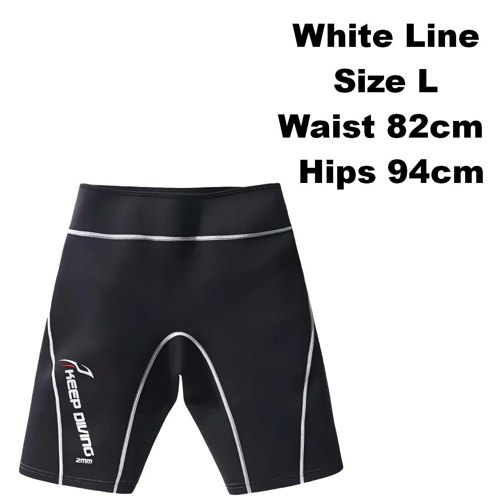 Keit DIVING 2 мм неопреновые дайвинг брюки WS-751 Белый, White L
