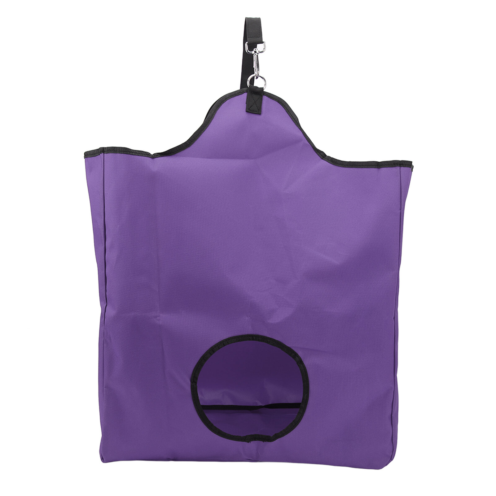 Медленно Питающиеся Лошадиные Мешки Для Сена Прочной Большой Емкости, Устойчивые К Загрязнению, Подвесные Мешки Для Сена из Ткани Оксфорд 600D для Морских Свинок Фиолетового Цвета