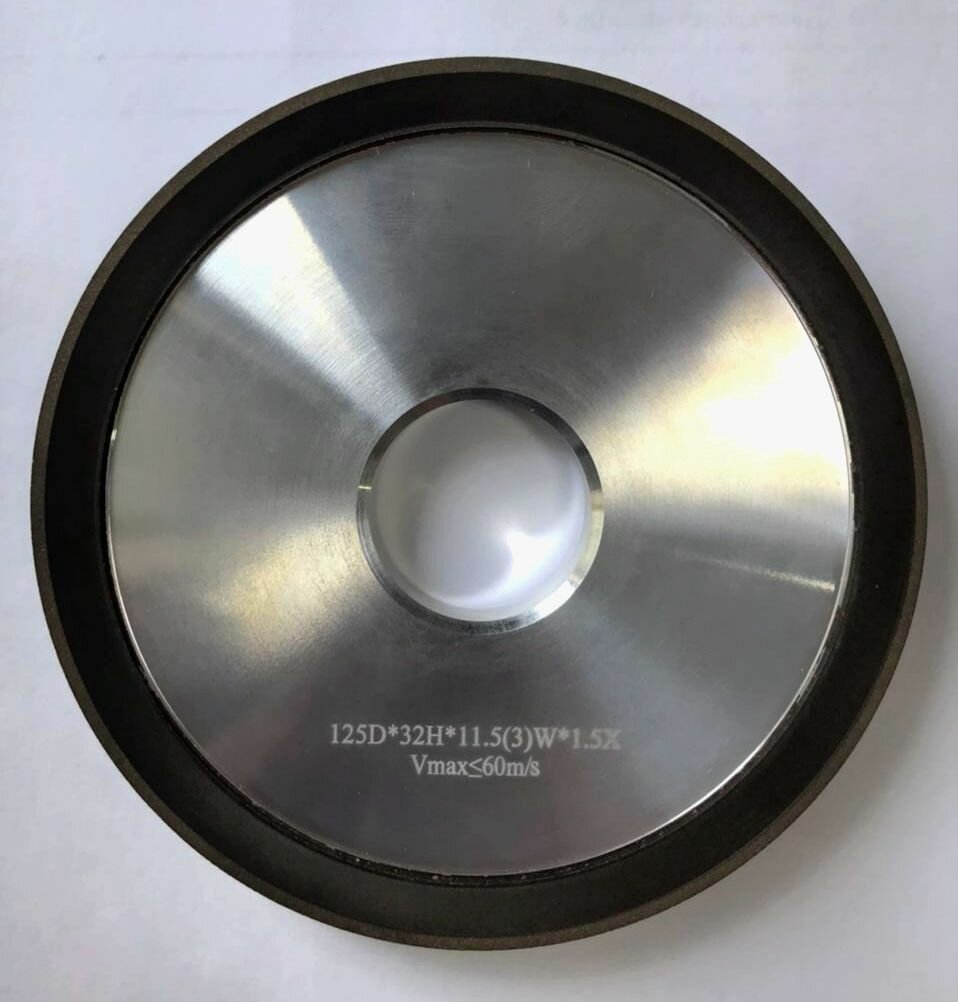 Алмазный круг для заточки D3 12R4 125x32x11.5x1.5x2 (заточные станки большой точности типа VOLLMER, OTOMAT)