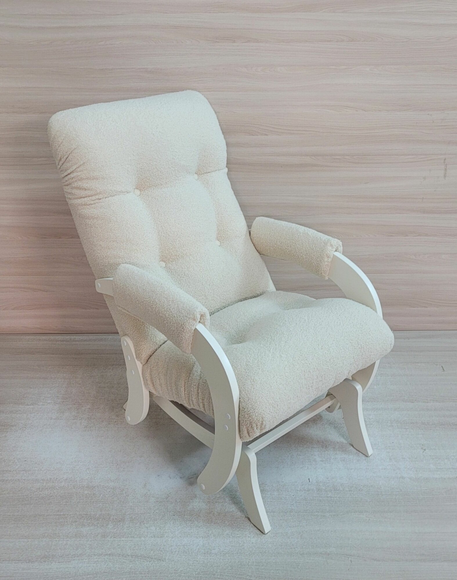 Кресло-качалка Wood Space "Премиум" , анатомическое, для отдыха и кормления, усиленный каркас