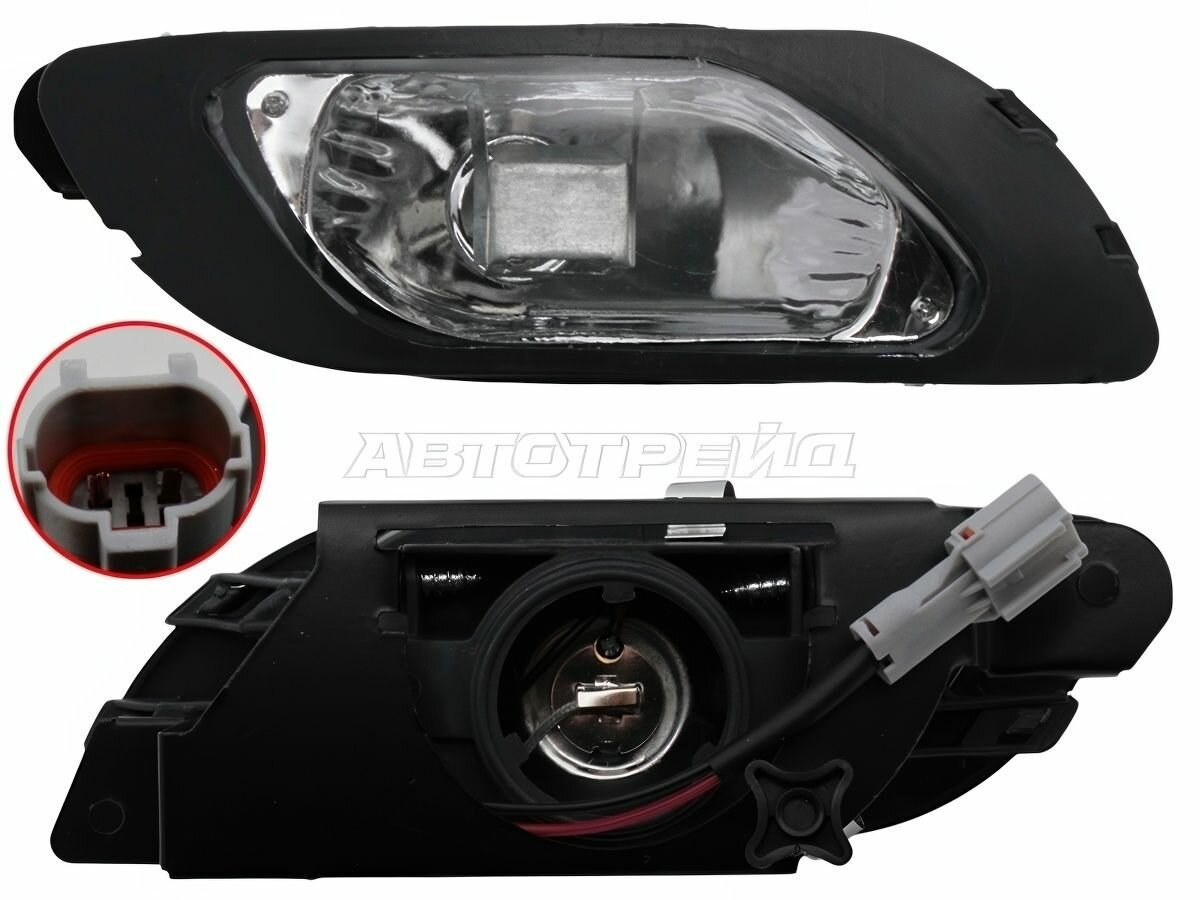 Фара противотуманная правая, хром для Дэу Нексия ST2222002CR SAT