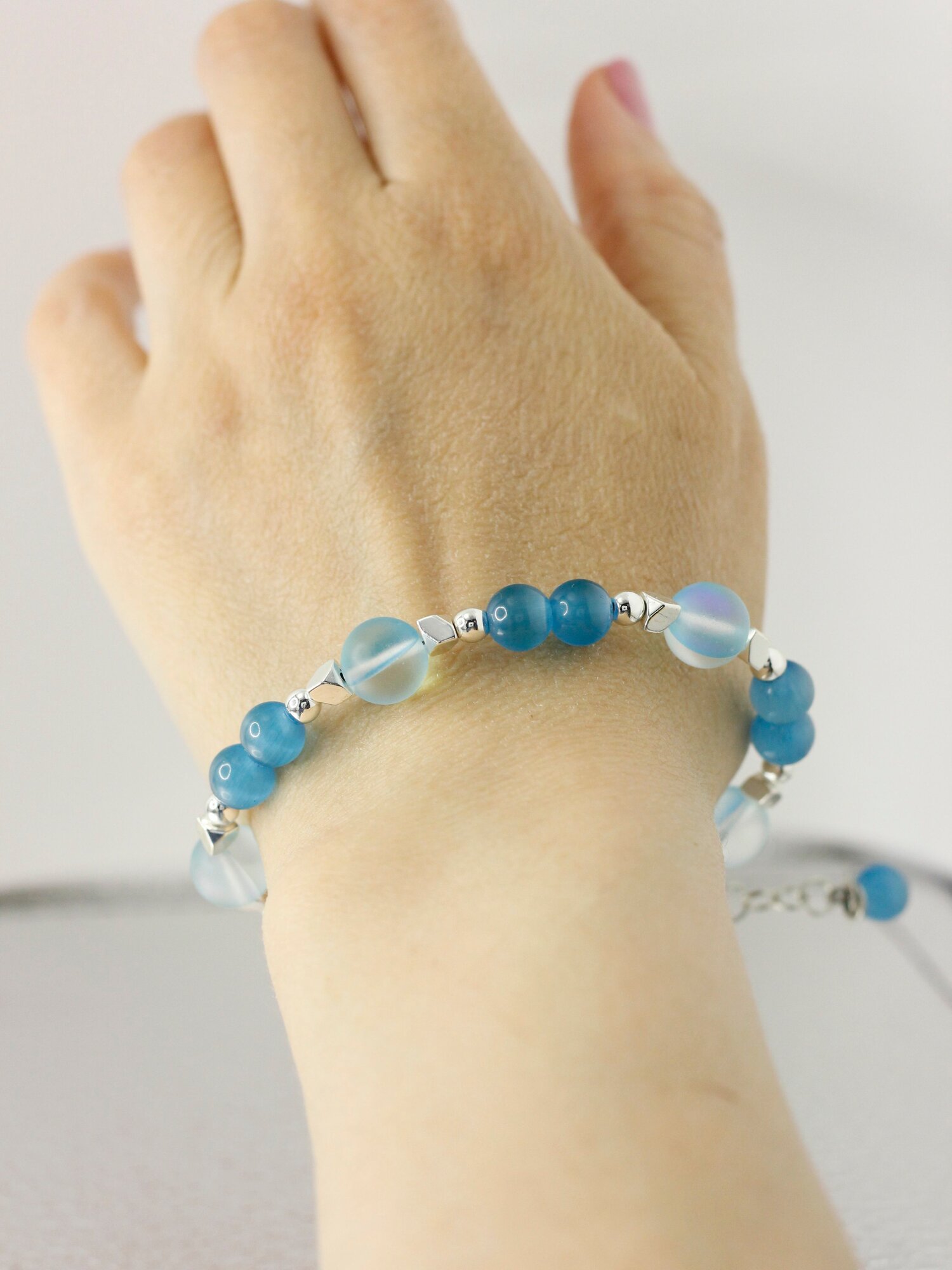 Браслет, опал синтетический