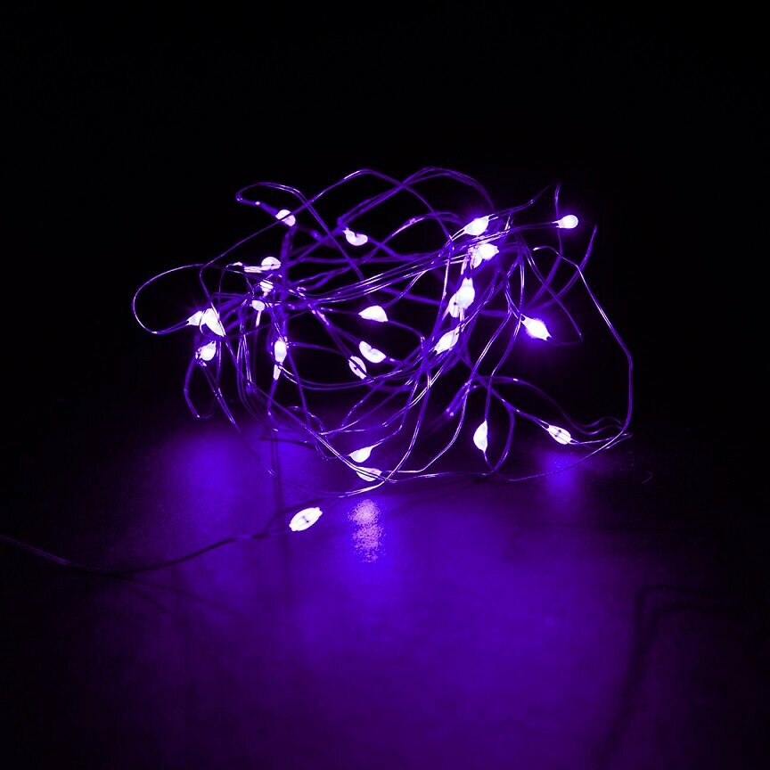 Светодиодная гирлянда, Роса 30 Led, IP14, 3 м. Фиолетовый