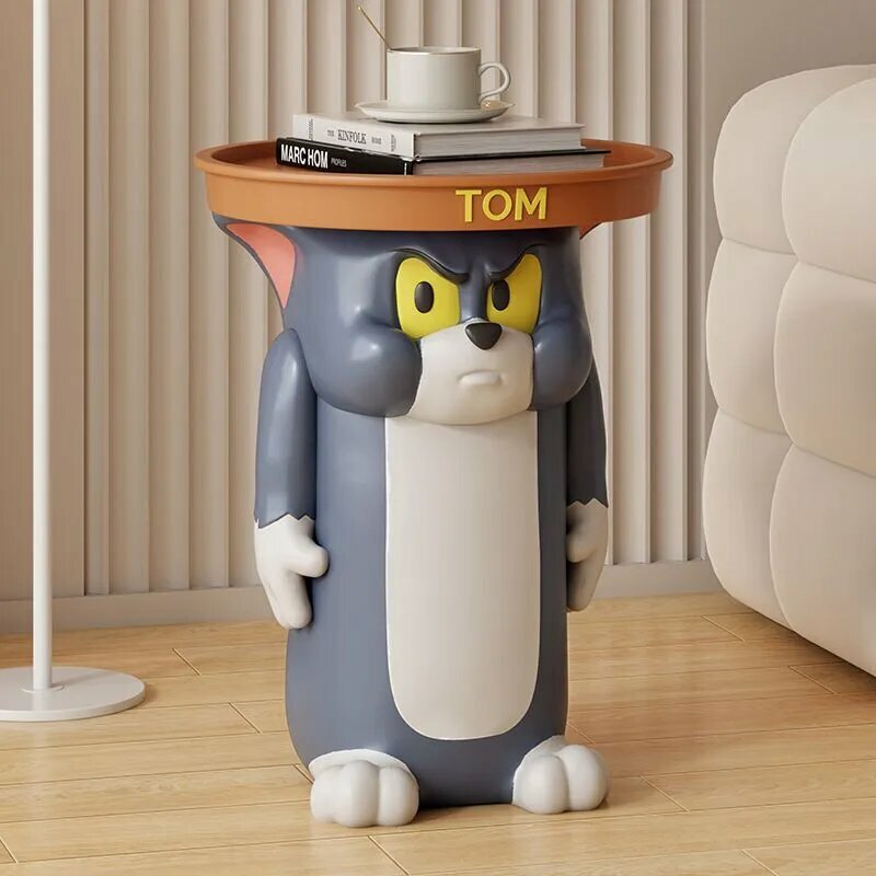 Журнальный столик, пластиковый каркас, столешница ДПК, 30x30x40 см, с полкой