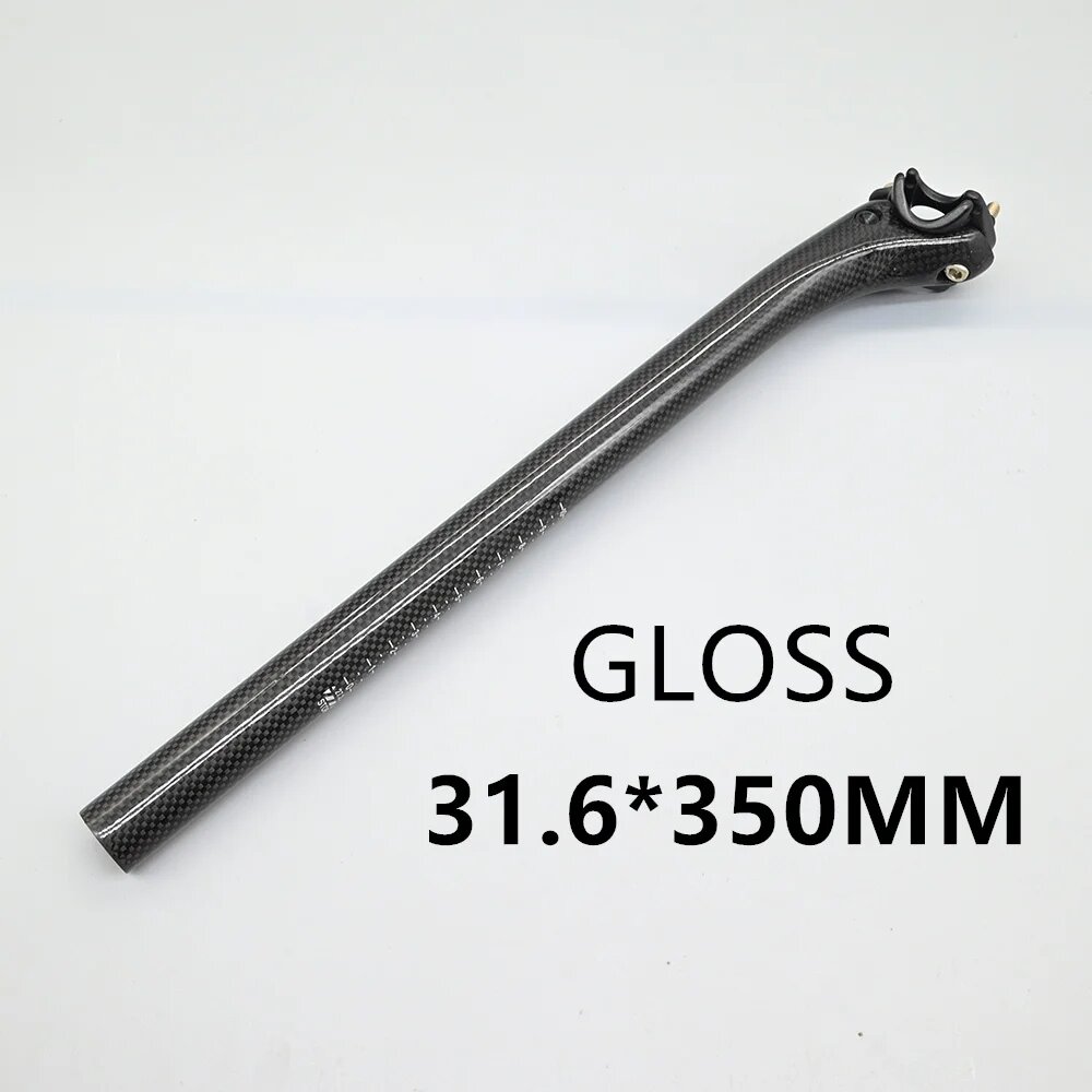 Карбоновый подседельный штырь Gloss 31.6x350mm, серый