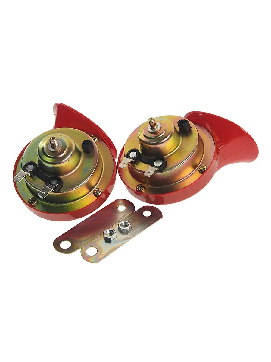 Сигнал звуковой RED электрический 85мм "улитка"