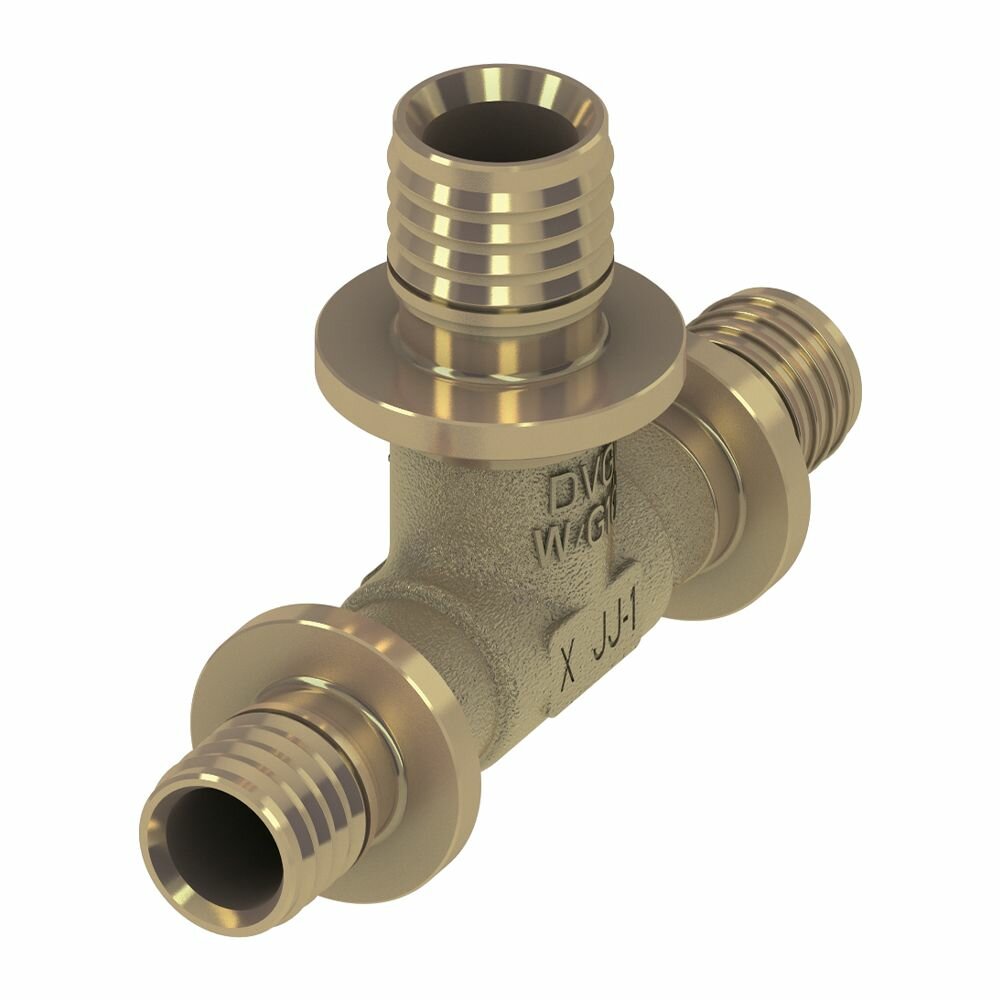 Тройник TECE 90* редукционный 32х25х32, латунь 760523