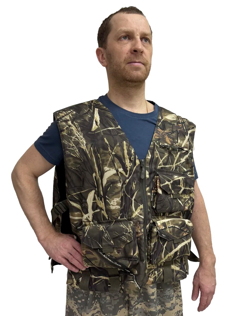 Жилет охотника камыш