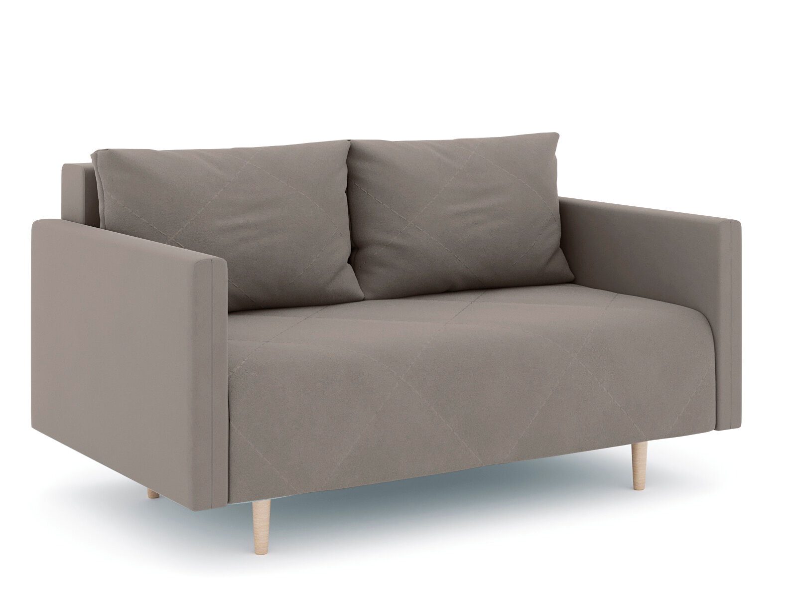 Диван DiHall "Мили мини 2", прямой, с подлокотниками, велюр, без механизма