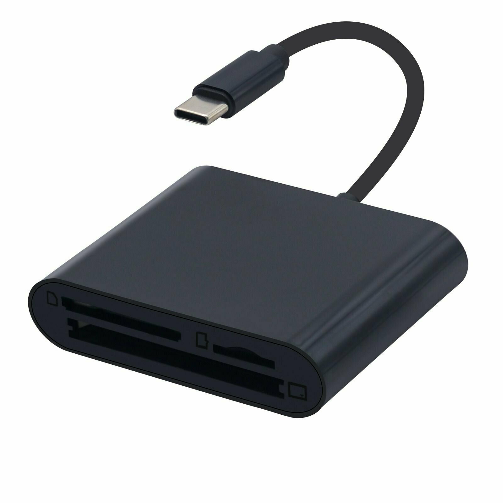 Универсальный высокоскоростной двухпортовый читатель карт Type-C для SD и TF и CF