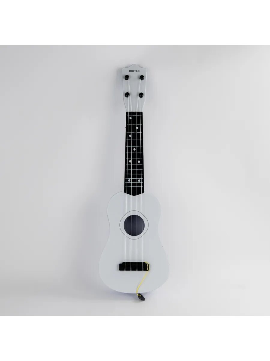 Гитара для начинающих "Яркая", для детей от 3 лет, ABS-пластик, 57 см, белая