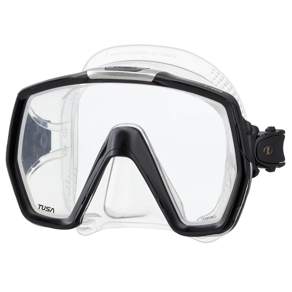 Маска для дайвинга TUSA M1001 Freedom HD прозрачный силикон, черная рамка