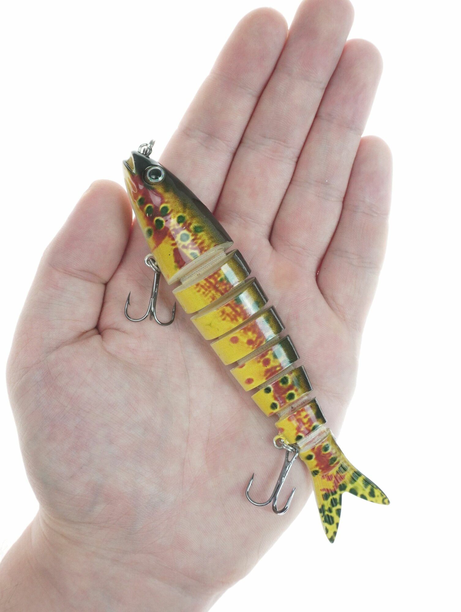 Воблер Мульти шарнирный Swimbait 13,5 см, 19 г, тонущий