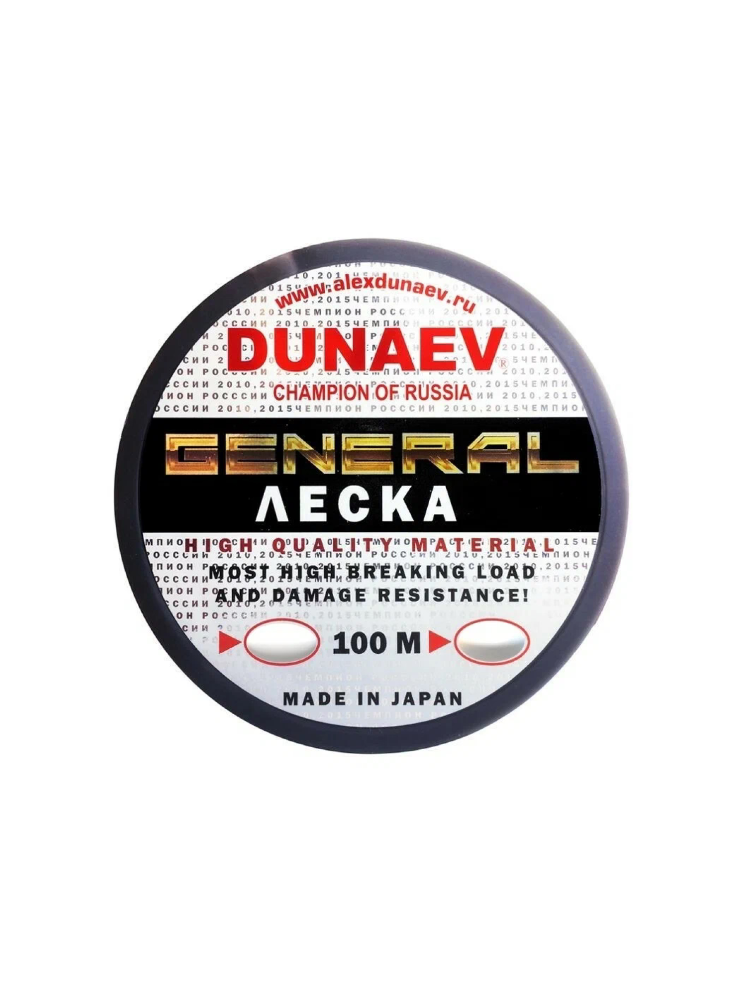 Монофильная леска Dunaev GENERAL ALL ROUND 100м 0.370мм, прозрачная