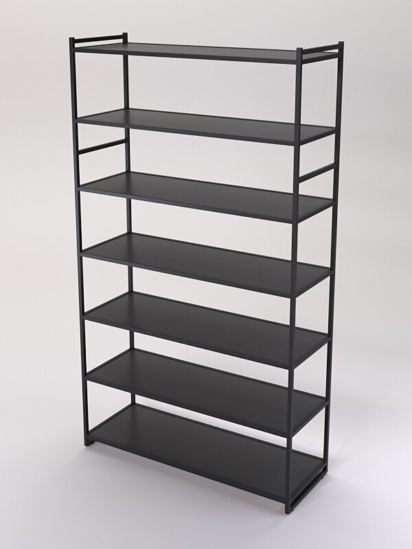 Стеллаж "Стронг" №188 в стиле лофт, Черный. Производитель товара - компания Westcom.