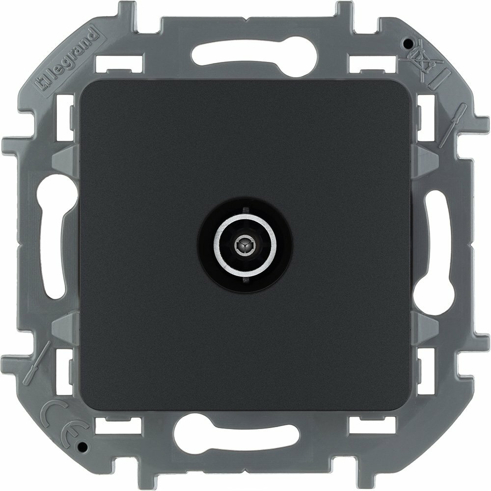 Legrand INSPIRIA Антрацит Розетка TV - «звезда» - 2 дБ - 0-2400 мГц, 673853