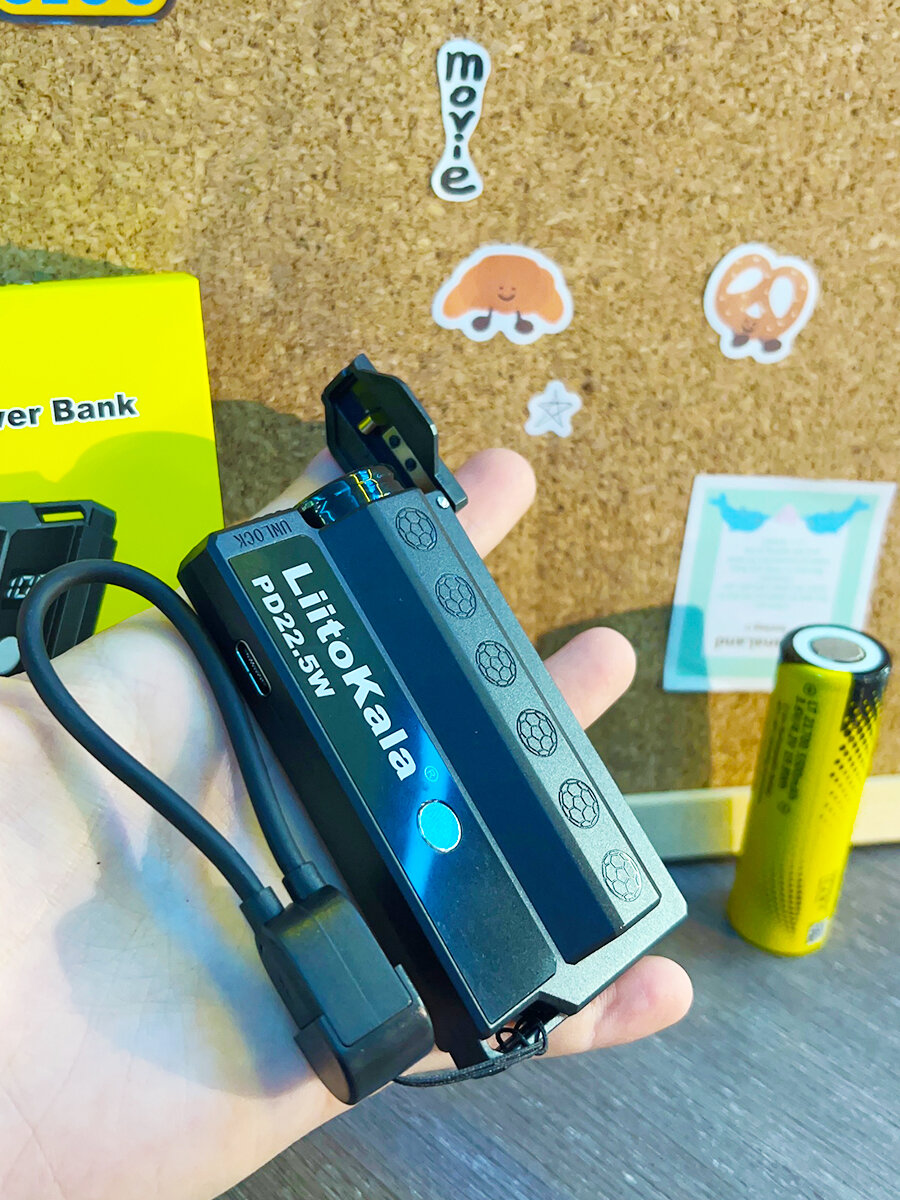 Блок питания LiitoKala PB-L01I 21700, для мобильных устройств, 5000 мАч, белый