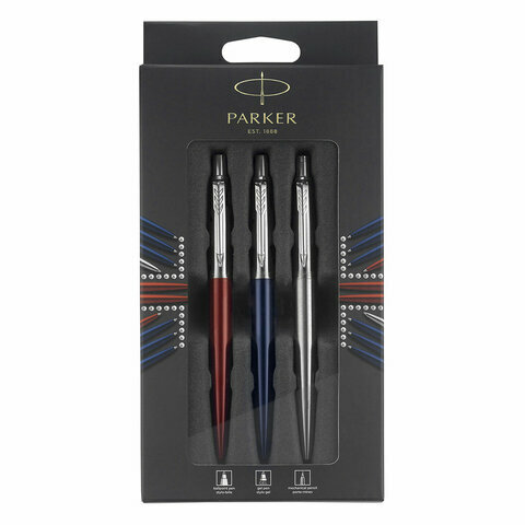 Набор PARKER "Jotter London Trio": шариковая ручка, гелевая ручка и механический карандаш, 2032740