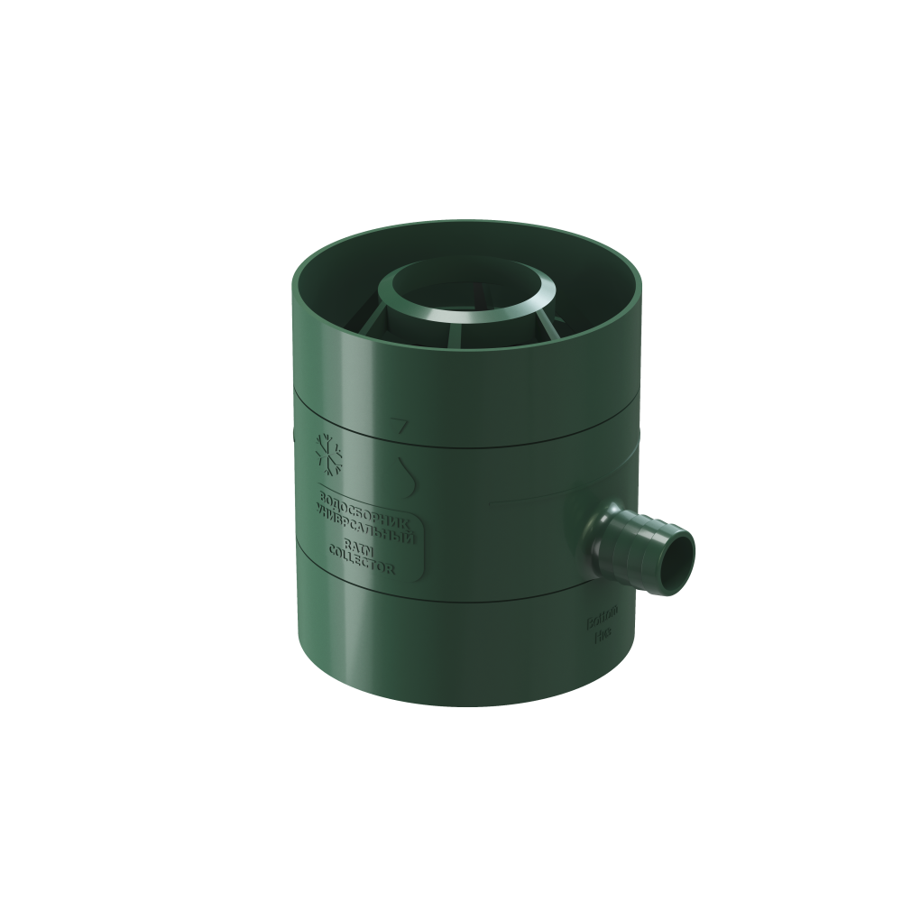 Docke Водосборник универсальный (зеленый 6005), диаметр труб 80-110