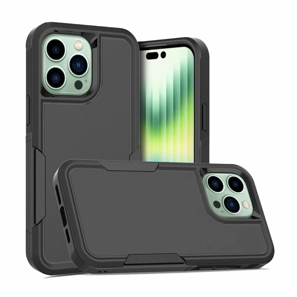 Чехол для iPhone 15 Pro Max Микки Бич черный