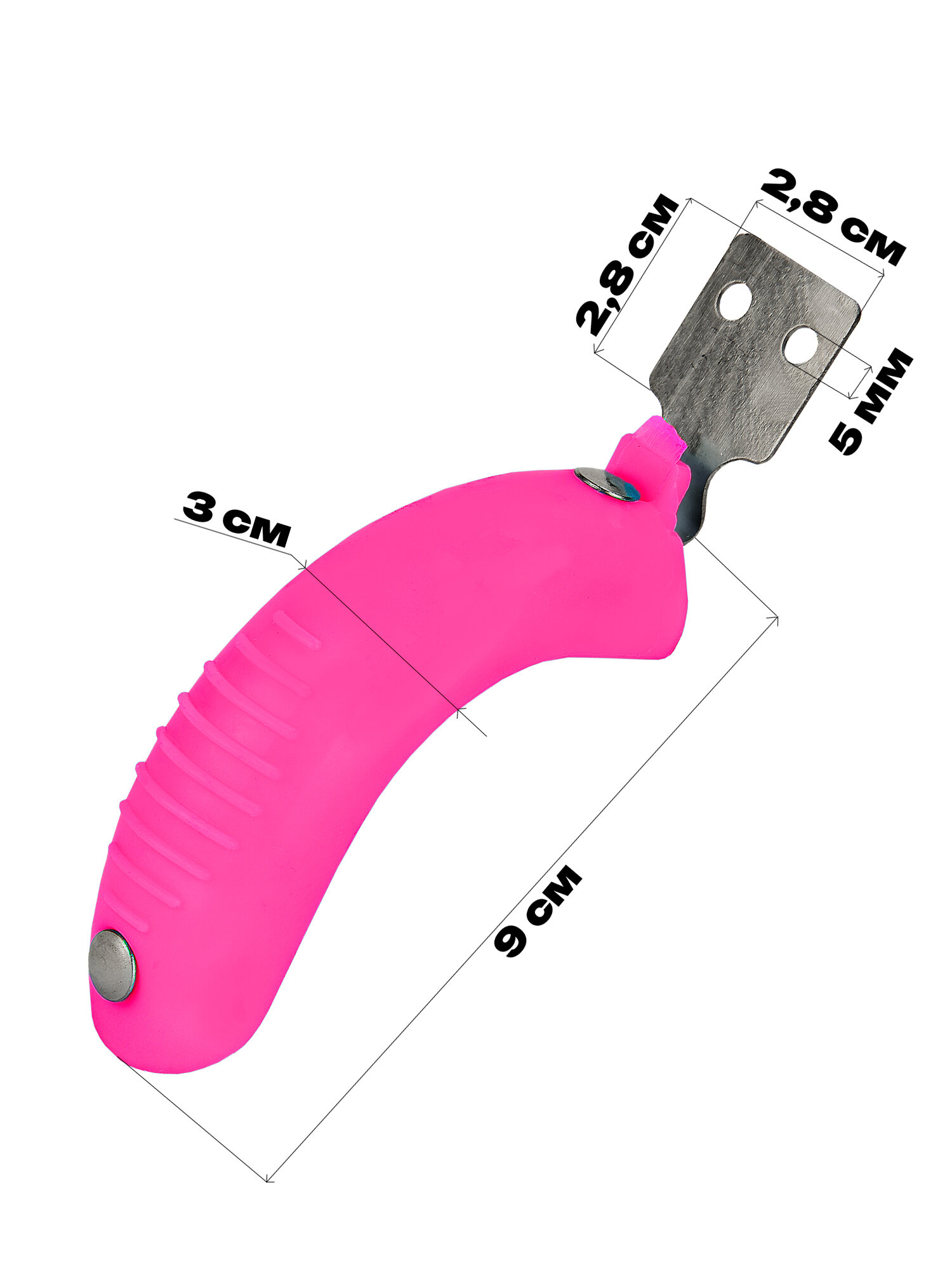 Тормоз для трехколесного самоката детского 80-90 мм, тормозное крыло заднее, алюминий, розовый