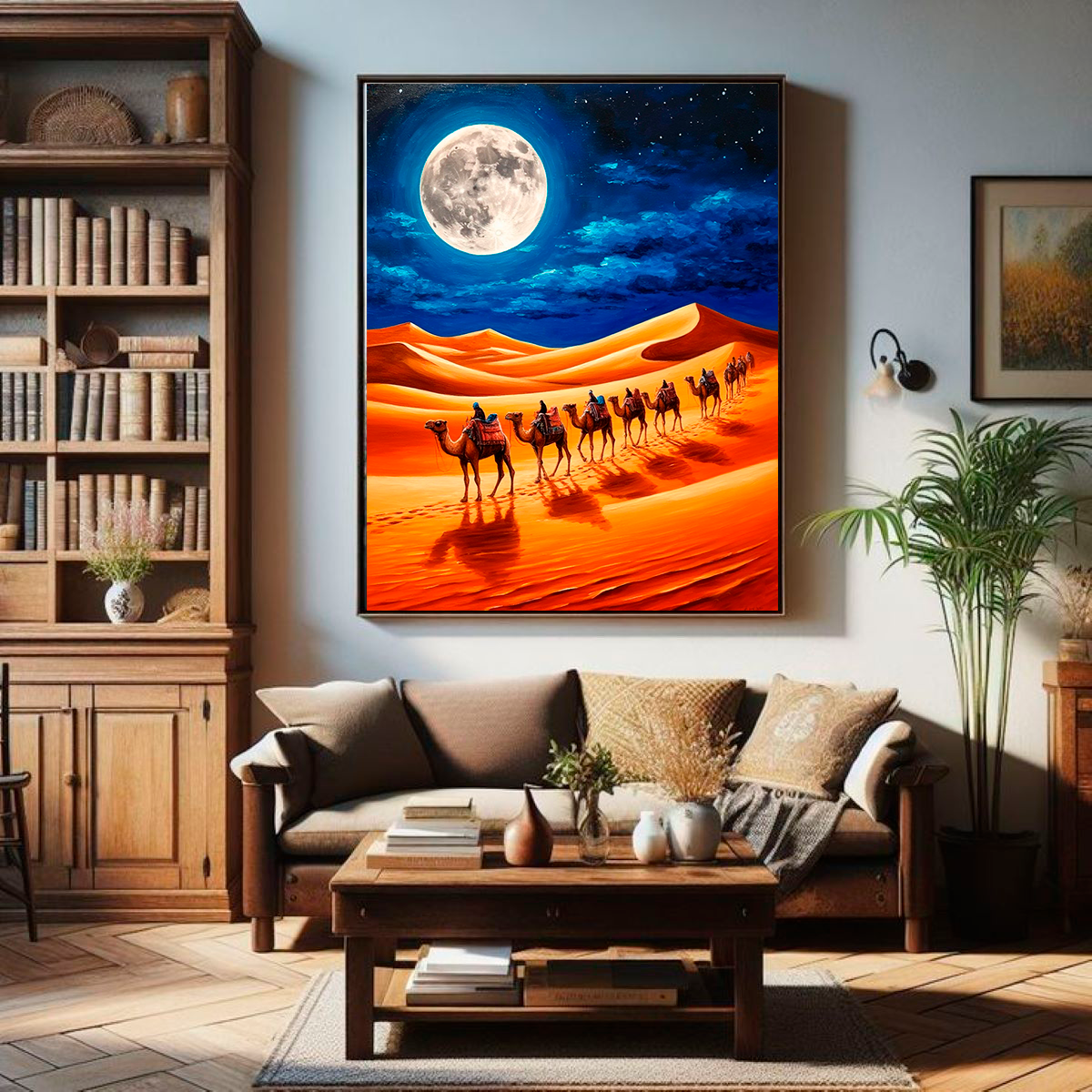 Картина на стену для интерьера Караван 40х50 см, холст на подрамнике, InterHobby