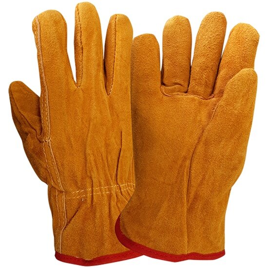 Ремоколор Спилковые утепленные искусственным мехом перчатки 24-2-119