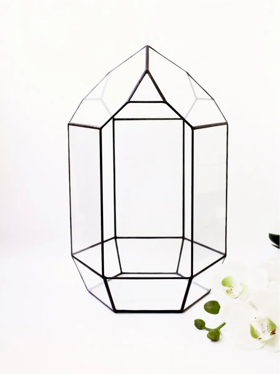 Флорариум стеклянный башня Хобитон